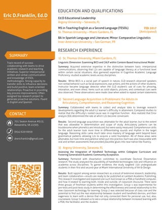 Curriculum Vitae | PDF