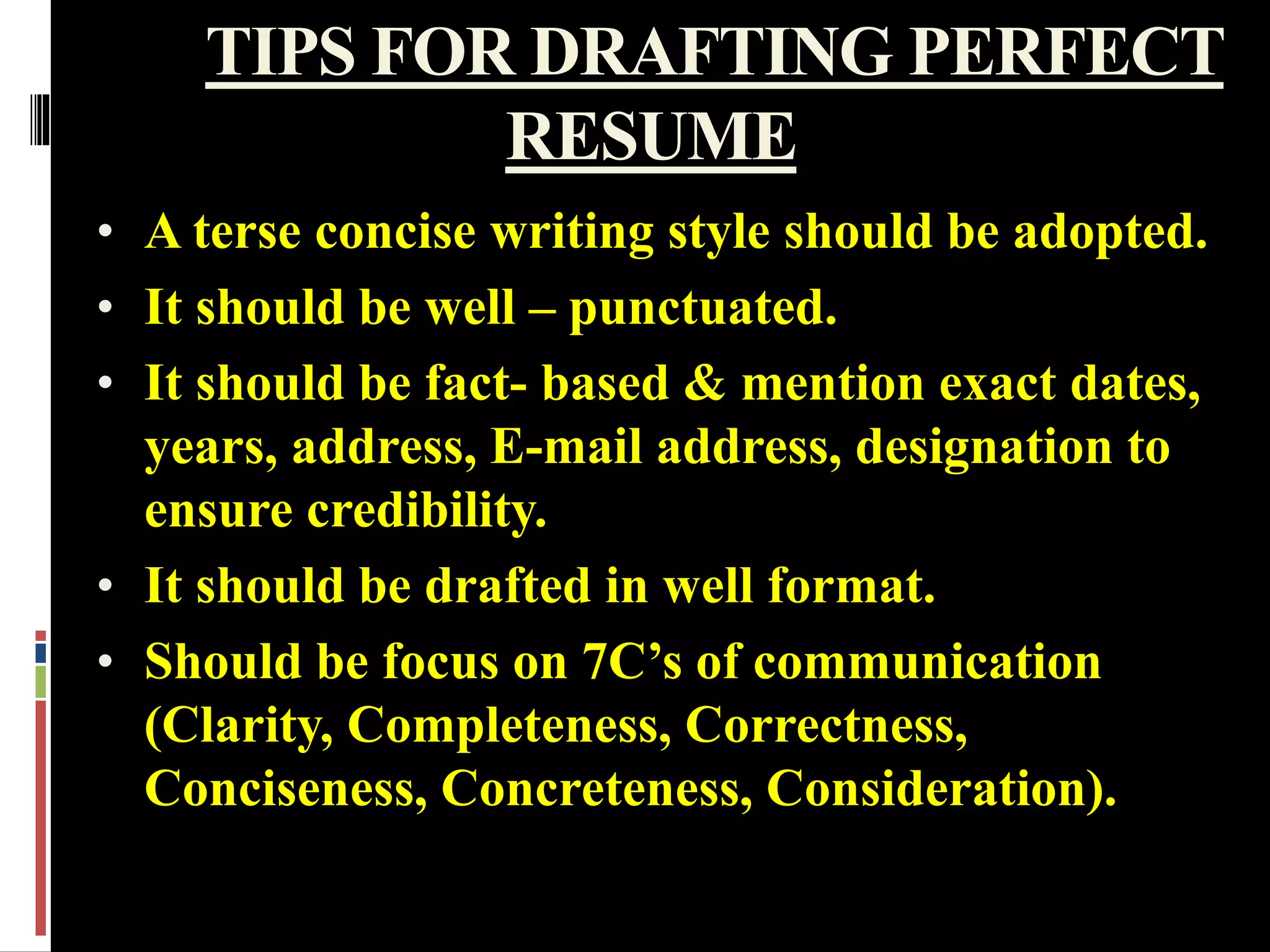 Curriculum vitae | PPTX