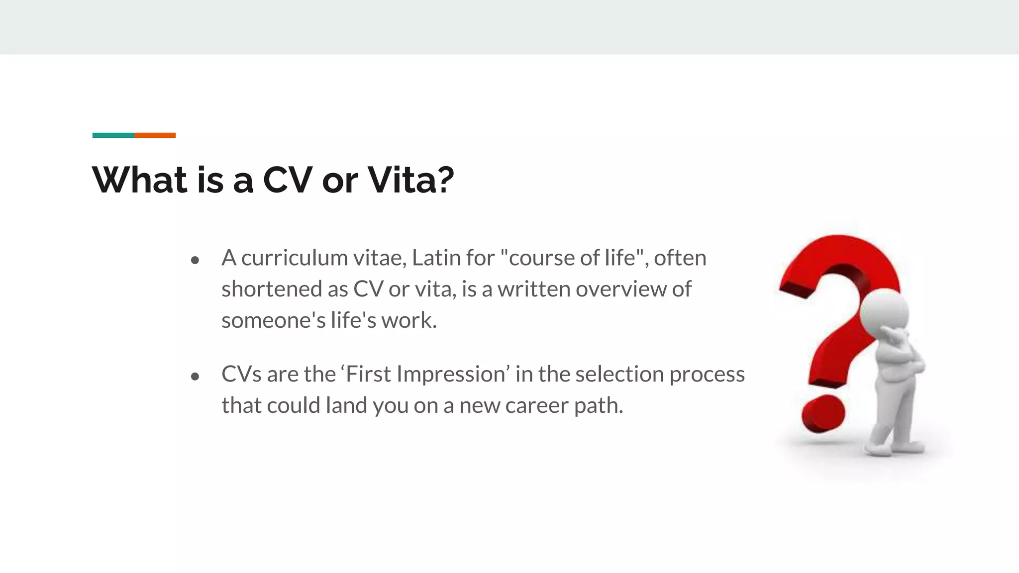 Curriculum vitae | What is CV? | How to write an Effective CV? | PPTX
