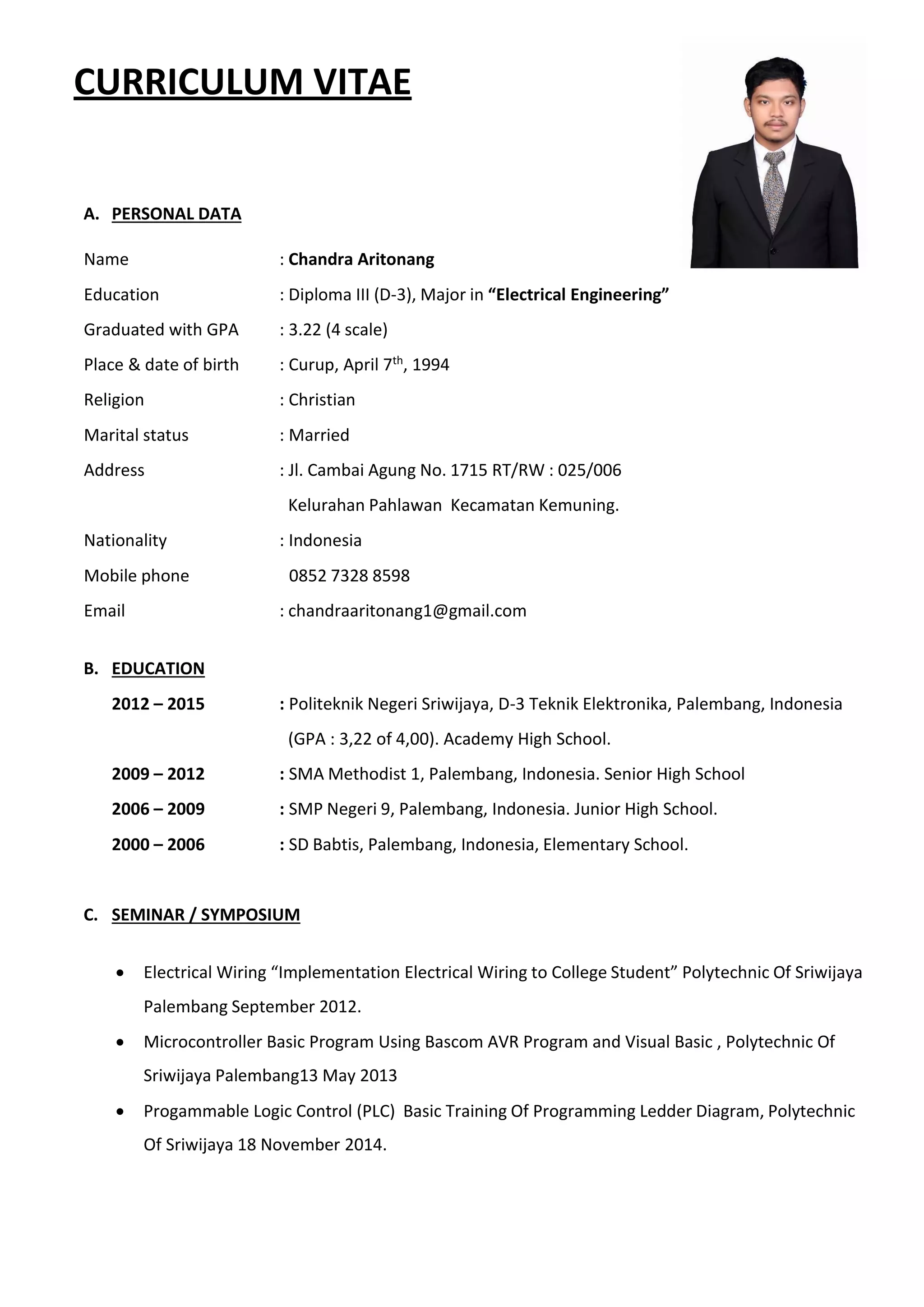 Curriculum vitae | PDF