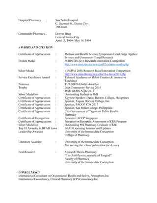 CV Dr Erwin Martinez Faller | PDF