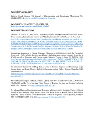 CV Dr Erwin Martinez Faller | PDF