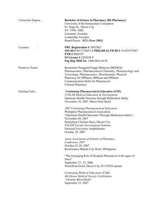 CV Dr Erwin Martinez Faller | PDF