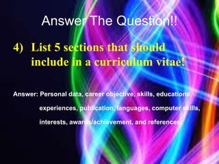 Curriculum vitae | PPTX