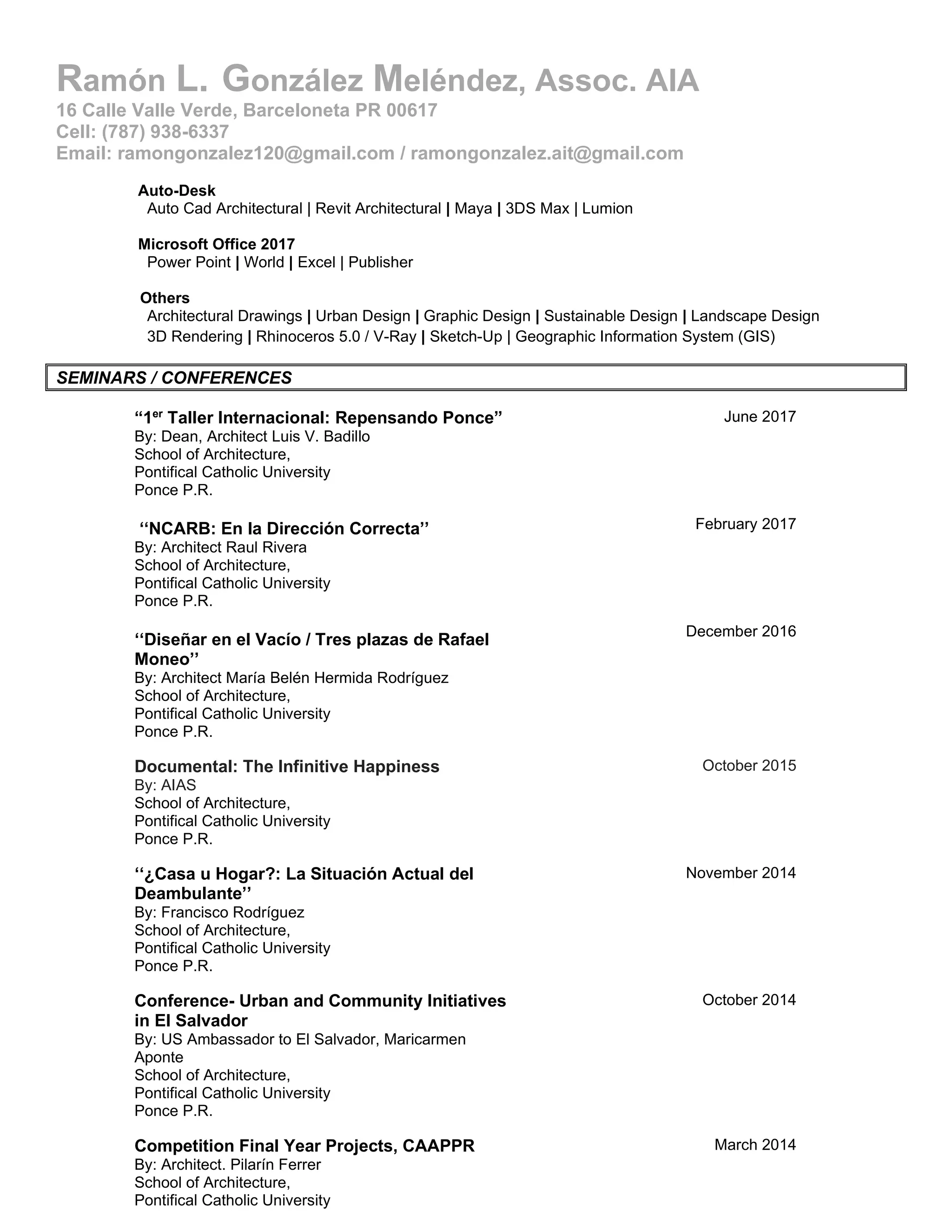 Curriculum vitae R.Gonzalez 2021 | PDF