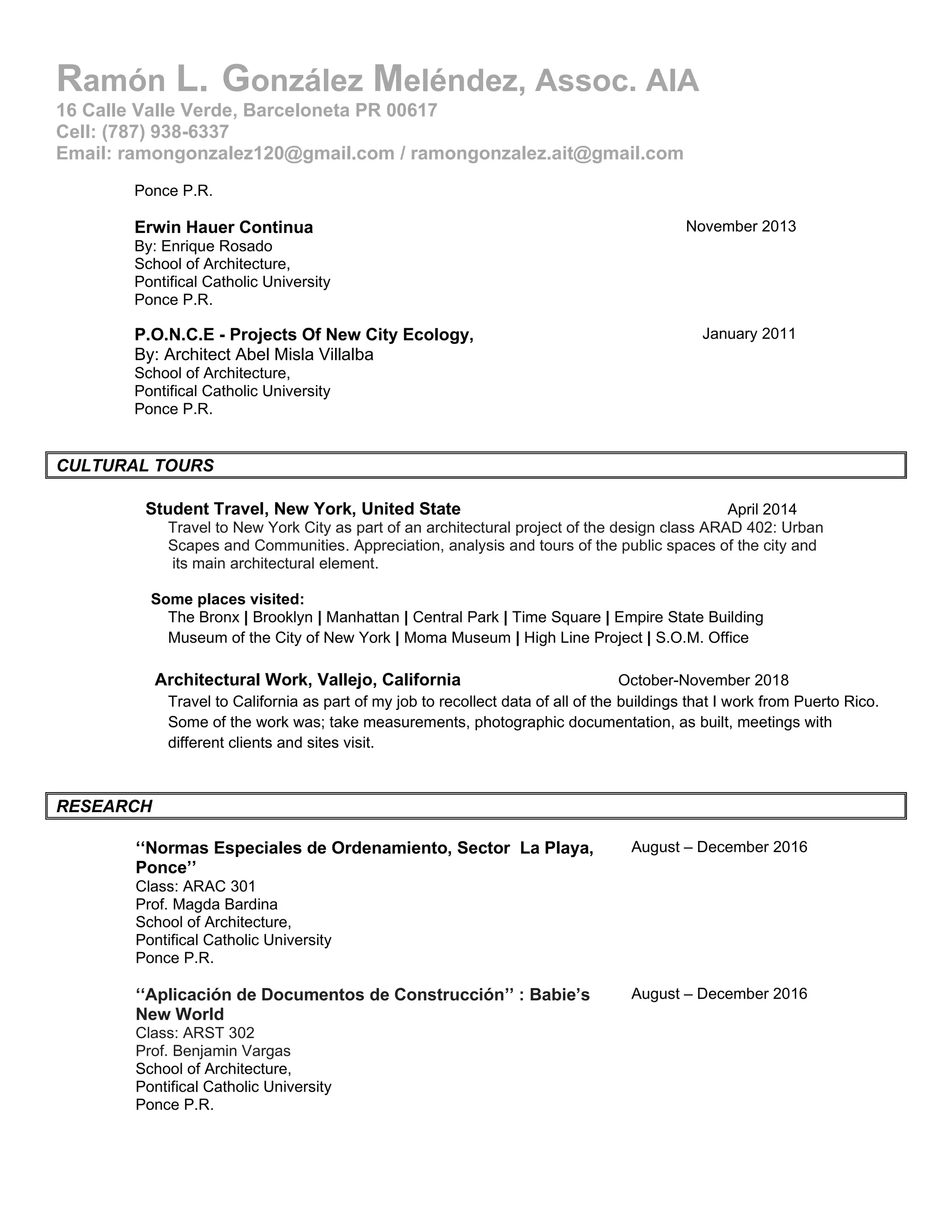 Curriculum vitae R.Gonzalez 2021 | PDF