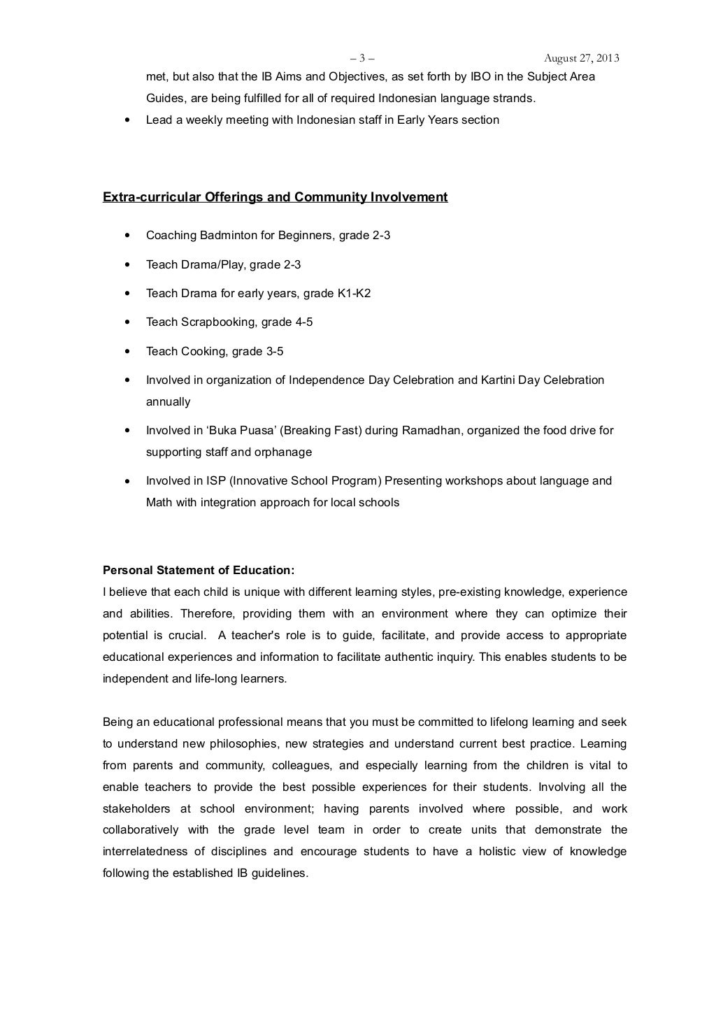 Curriculum vitae rie