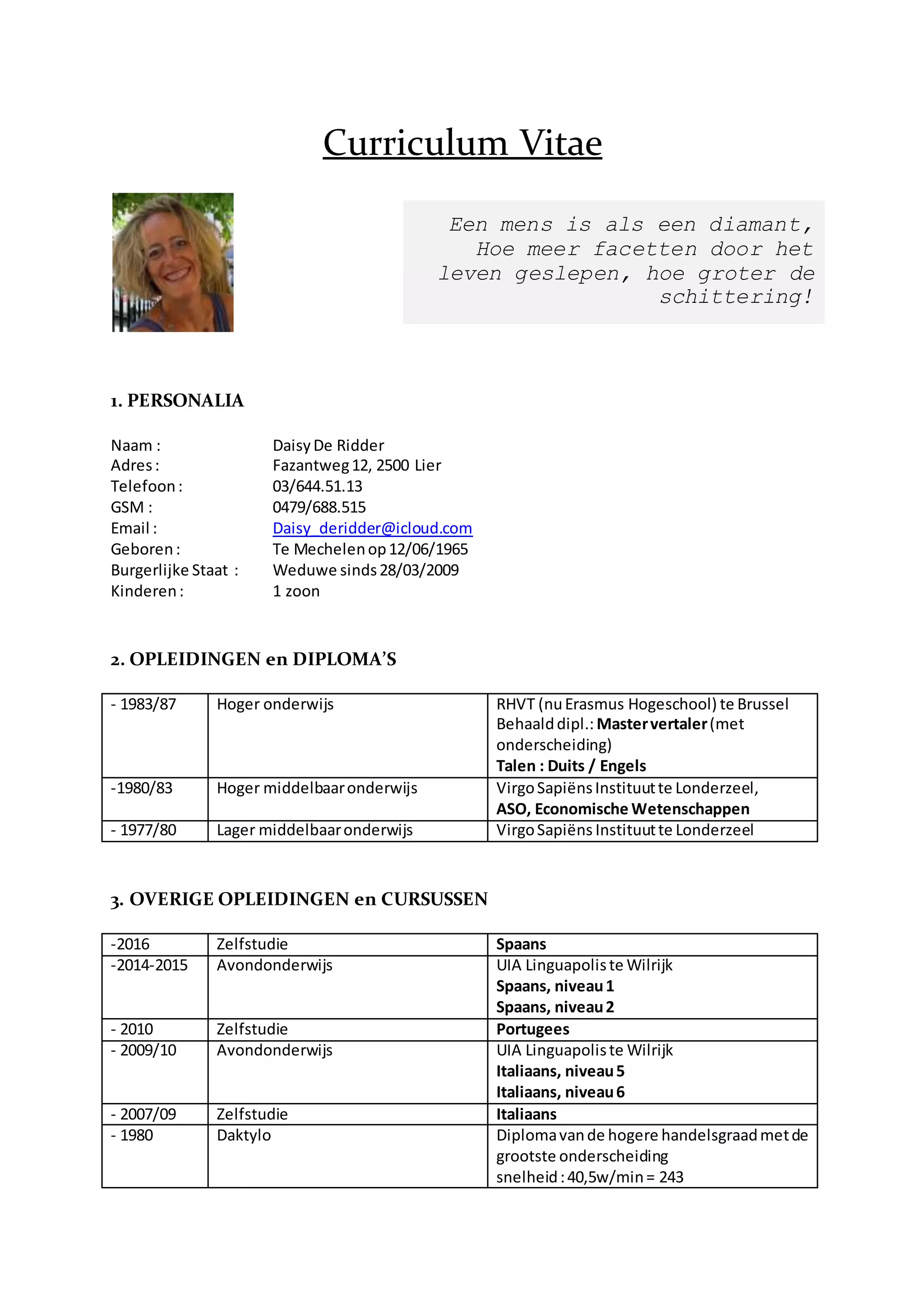 Curriculum vitae | PDF