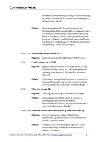 Curriculum vitae | PDF