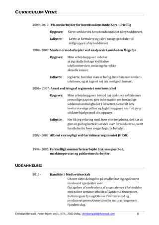 Curriculum vitae | PDF