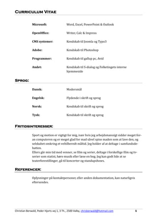 Curriculum vitae | PDF
