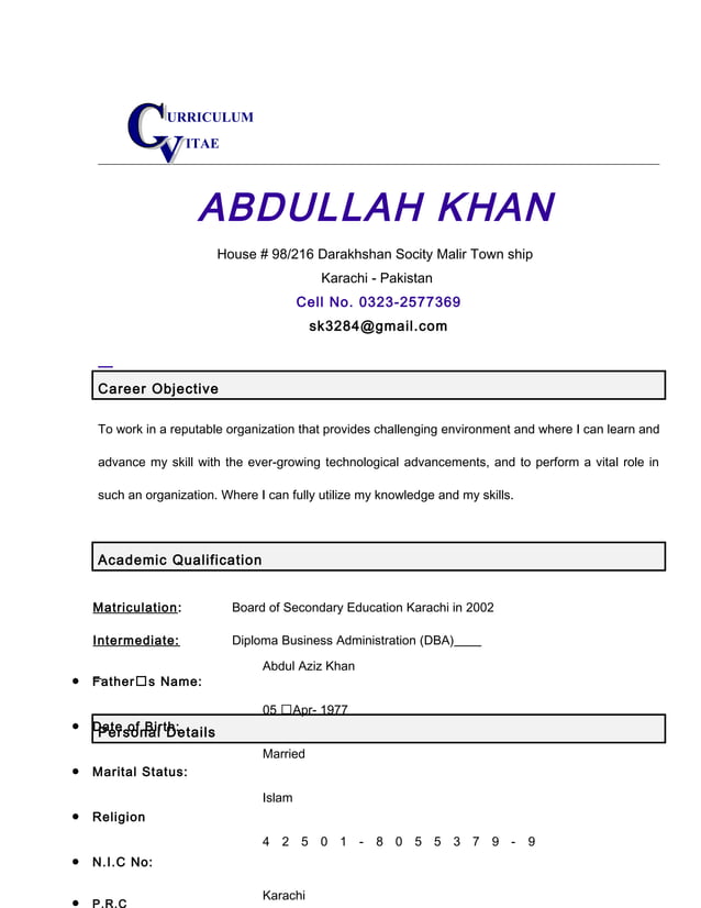 Curriculum vitae abdullah(1) | DOC