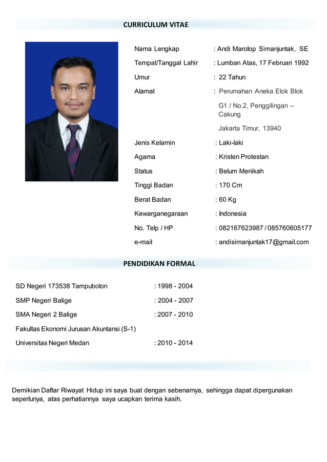 Curriculum vitae andi | DOCX