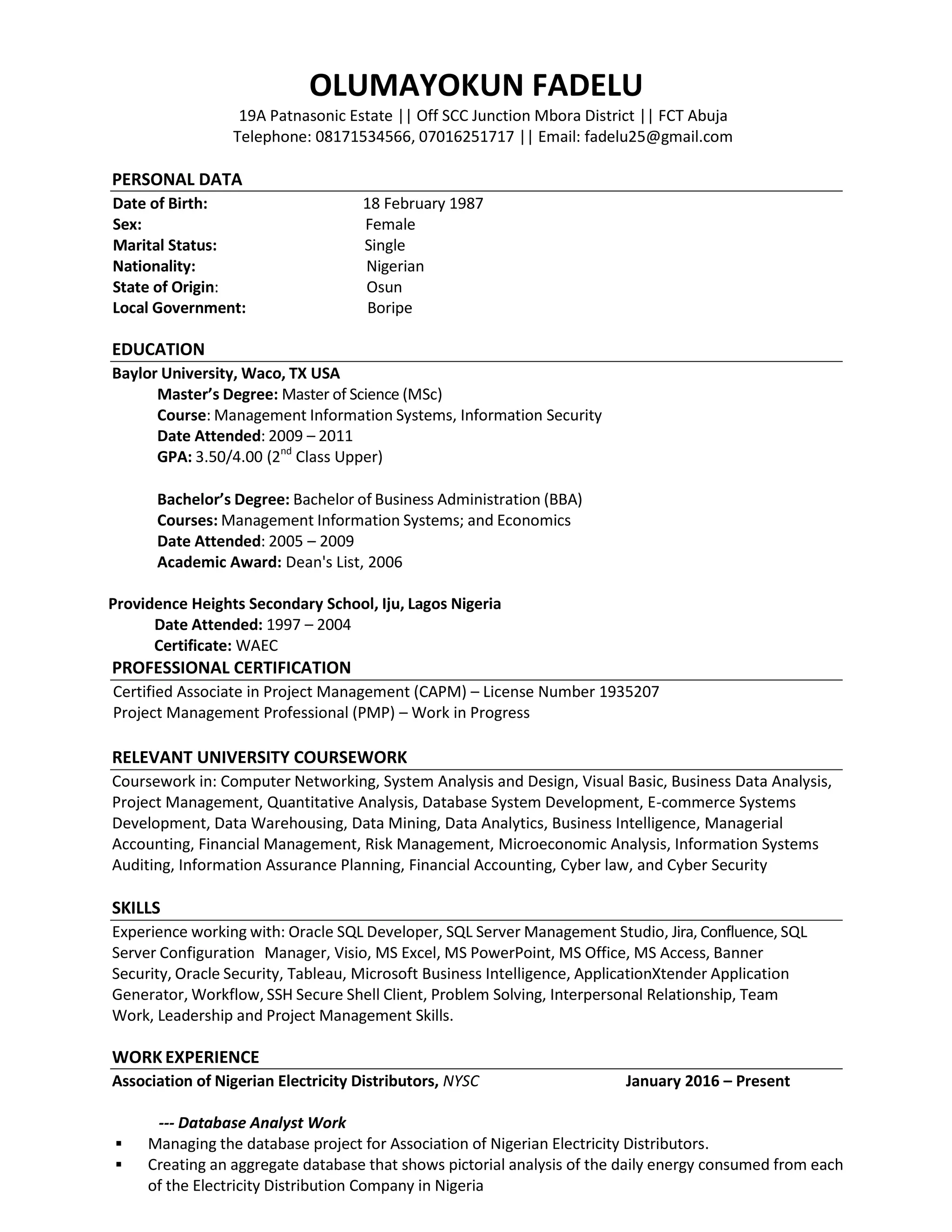 Curriculum vitae august 2016 | PDF | Computing | Technology & Computing