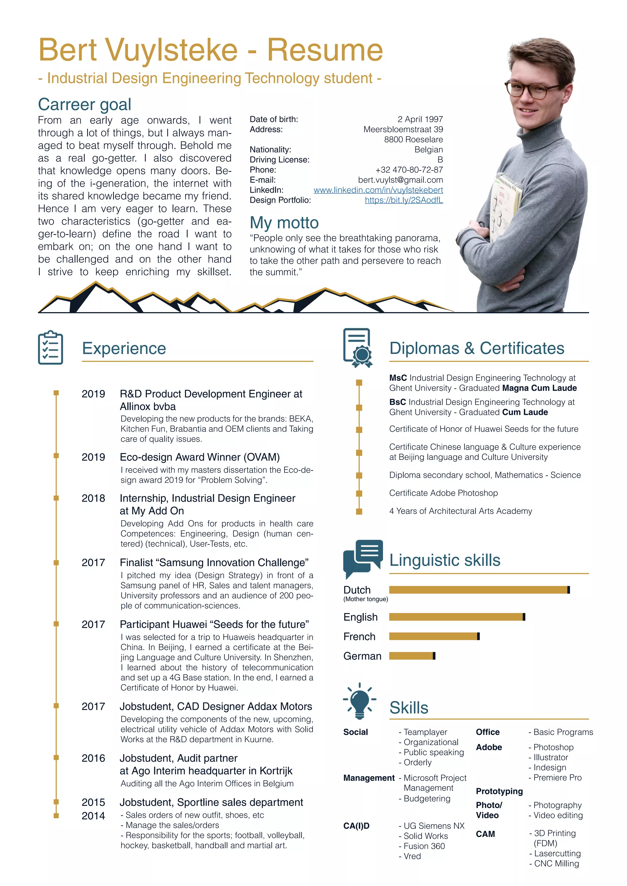 Curriculum vitae - Bert Vuylsteke | PDF