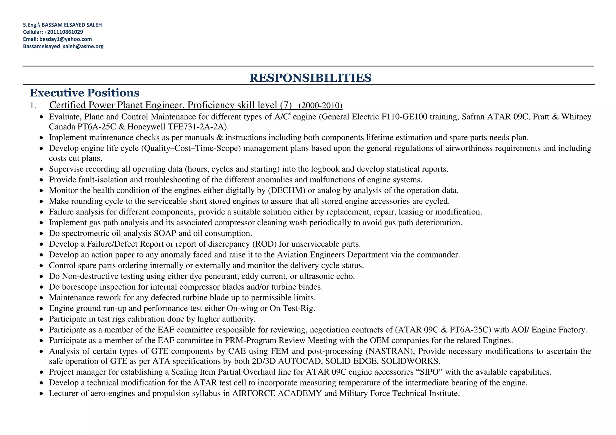 Curriculum vitae Bassam | PDF