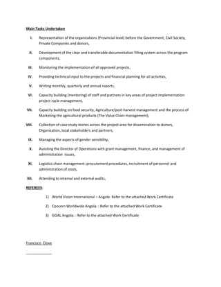 Curriculum vitae clove | PDF