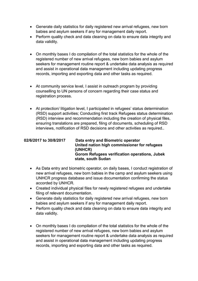 CURRICULUM VITAE, monitoring and evaluation | PDF | Adoption and ...