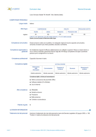 Curriculum vitae emanuela murone | PDF