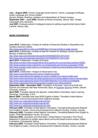 Curriculum Vitae English Nicolo | PDF