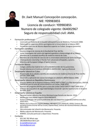 Curriculum vitae english version | PDF