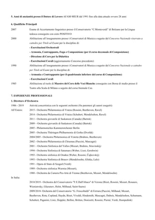 Curriculum Vitae europeo di Luisa Russo 2019 | PDF