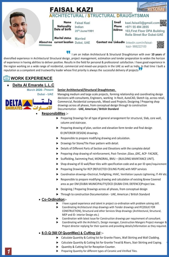 Faisal Kazi CV & Portfolio | PDF