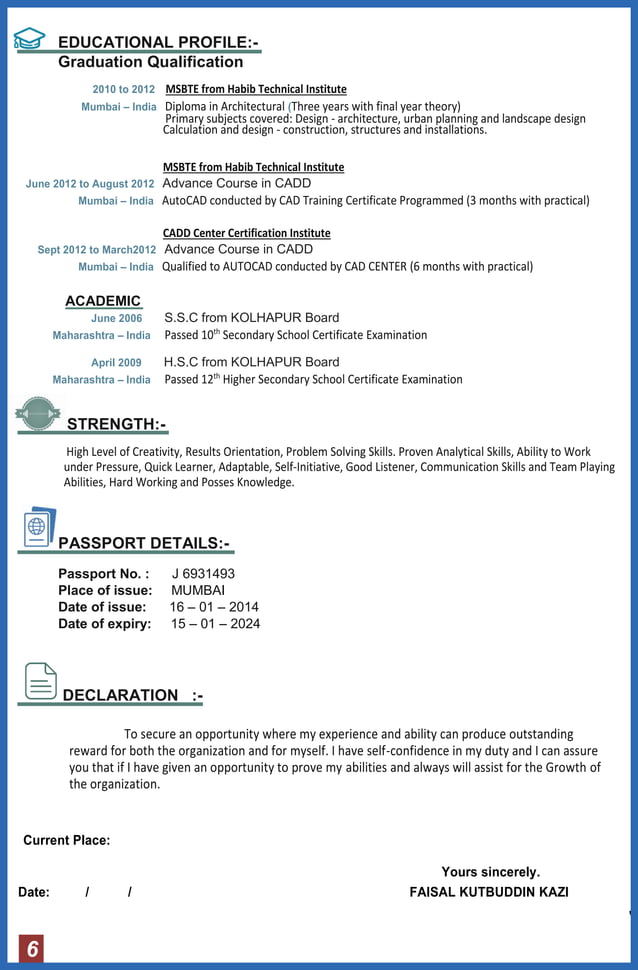 Faisal Kazi CV & Portfolio | PDF