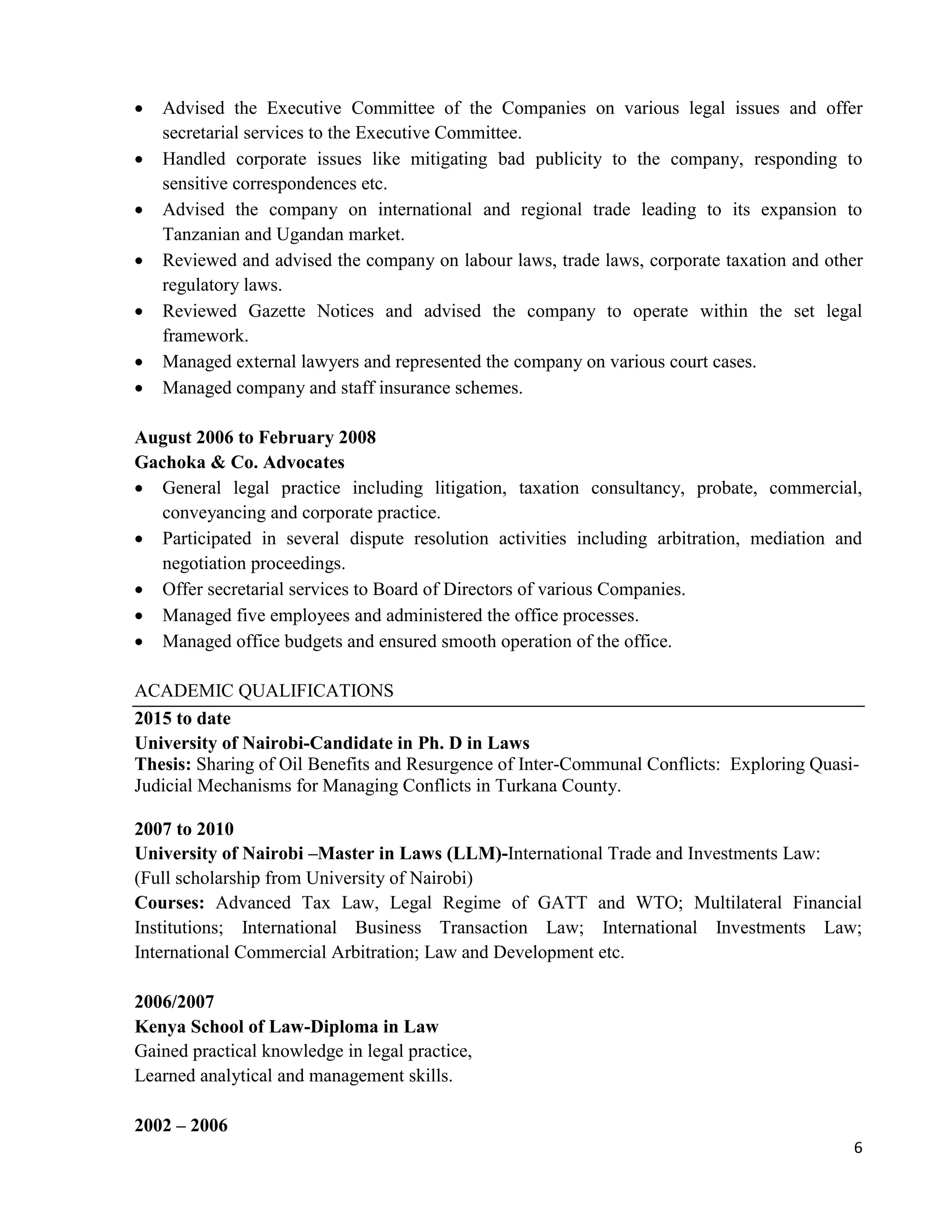 Curriculum vitae for alfred oseko 5-4-2017 | PDF
