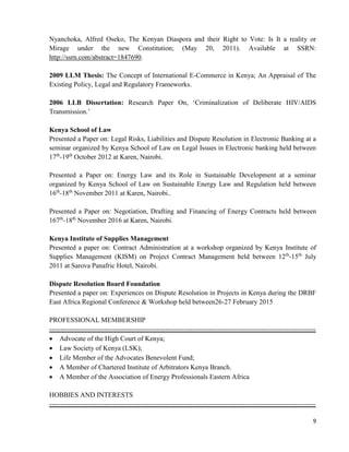 Curriculum vitae for alfred oseko 5-4-2017 | PDF