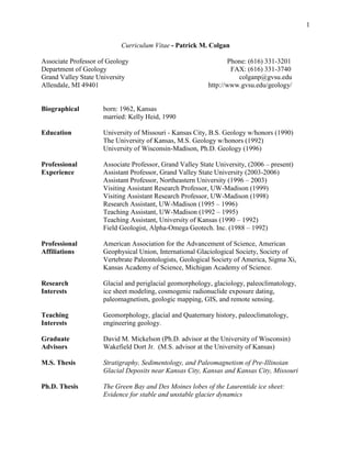 Curriculum Vitae | PDF