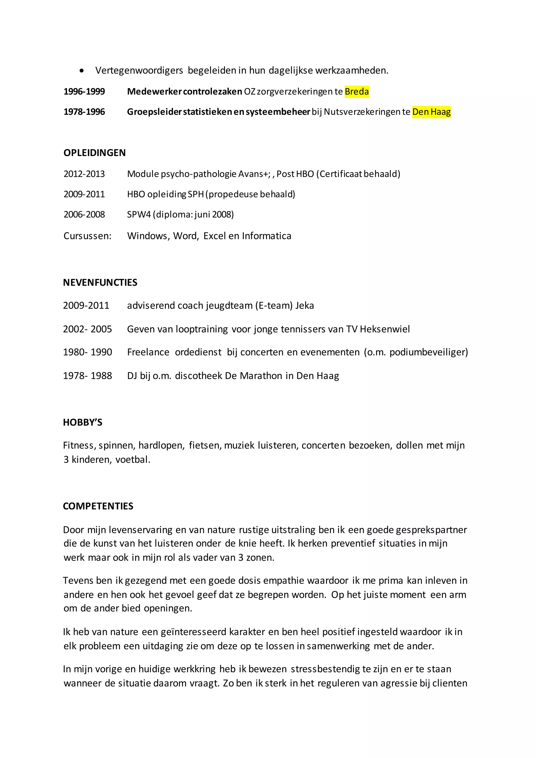 Curriculum vitae herman wolswijk | DOCX