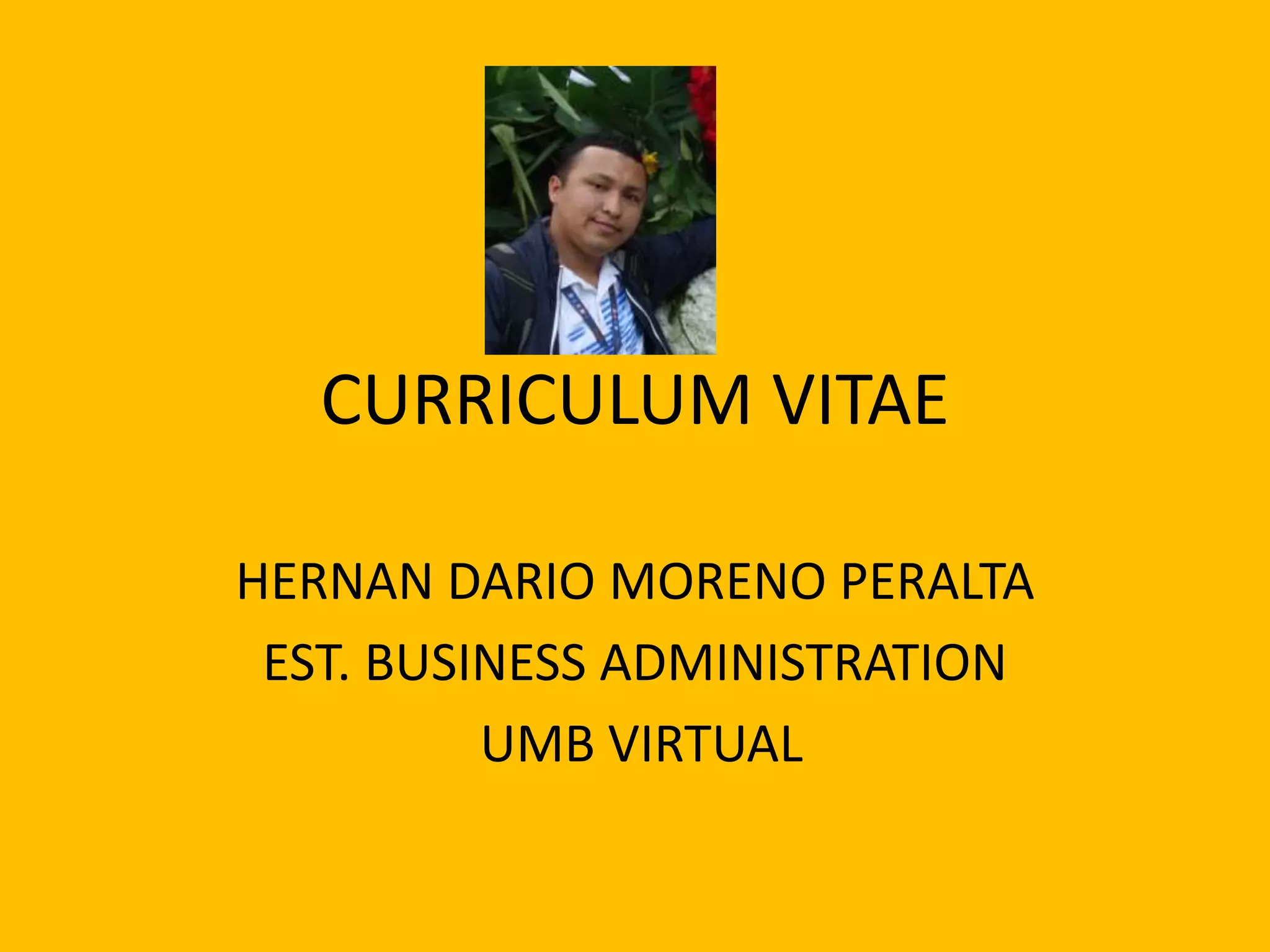 Curriculum vitae hernan | PPTX