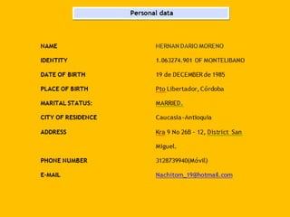 Curriculum vitae hernan | PPTX