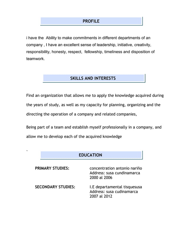 Curriculum vitae & interview questions | PDF