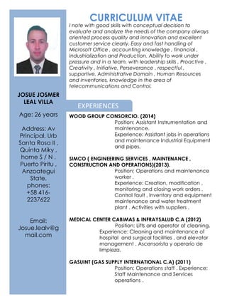 Curriculum vitae Josue Leal EnglishH | PDF