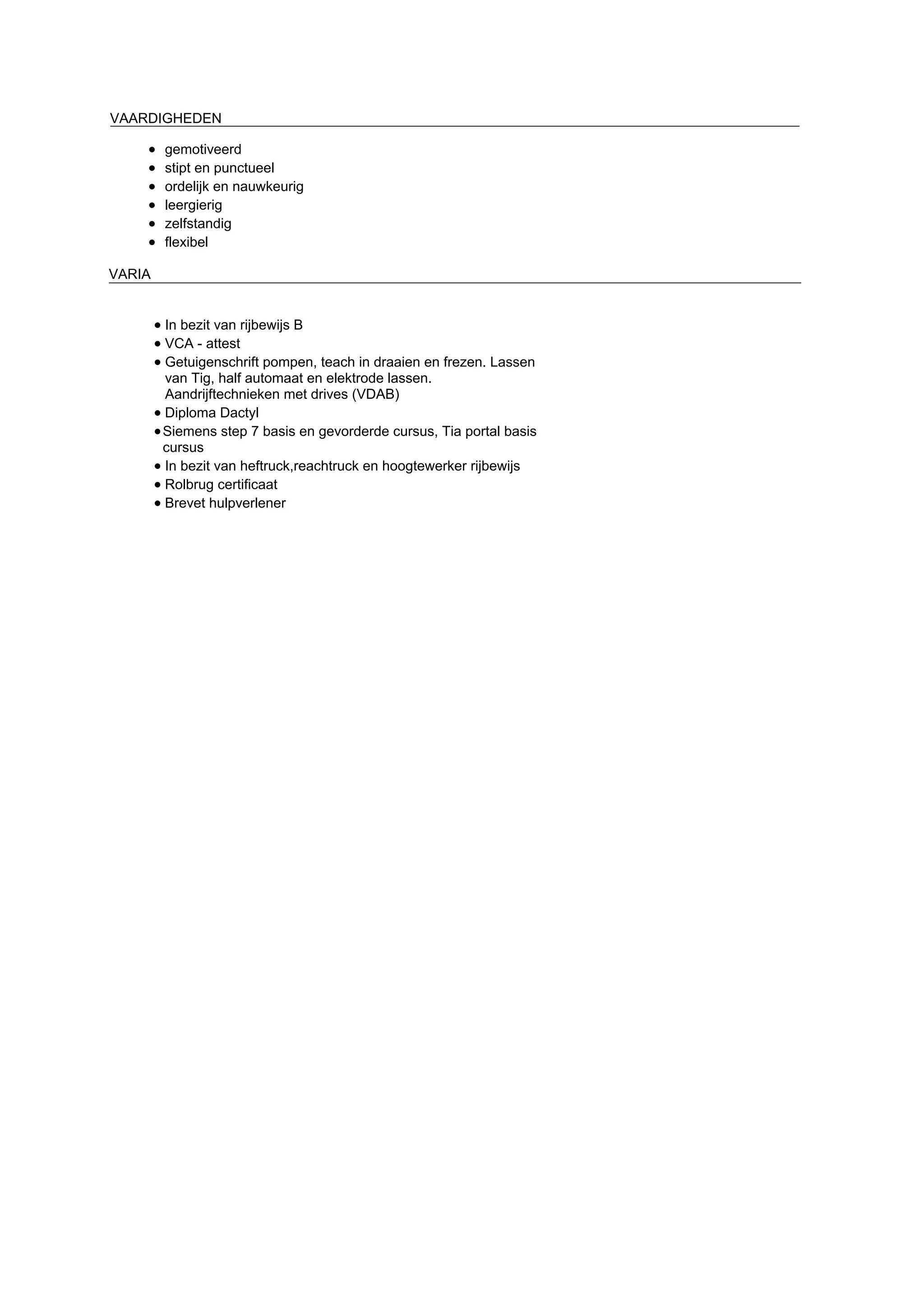Curriculum vitae | PDF