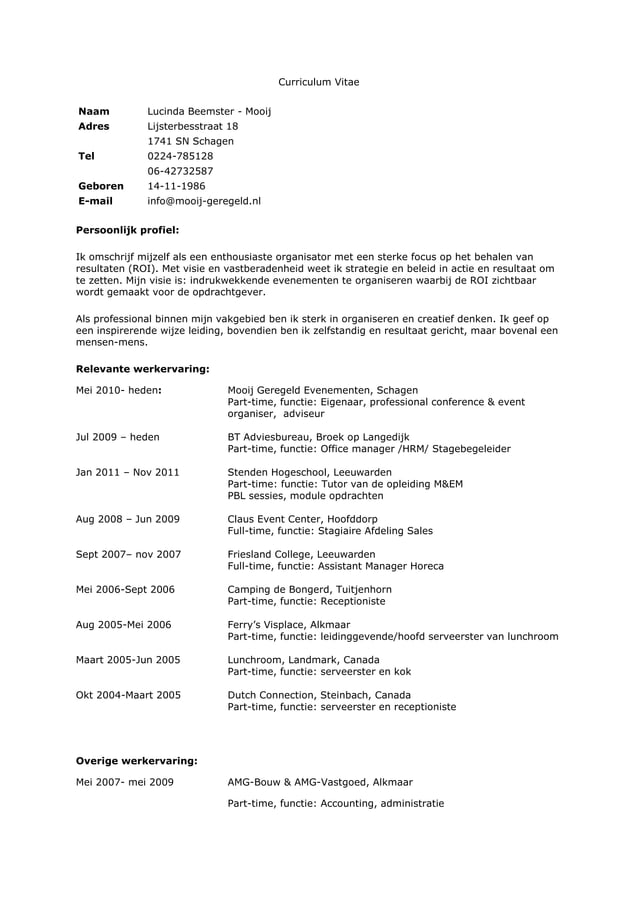 Curriculum vitae | PDF