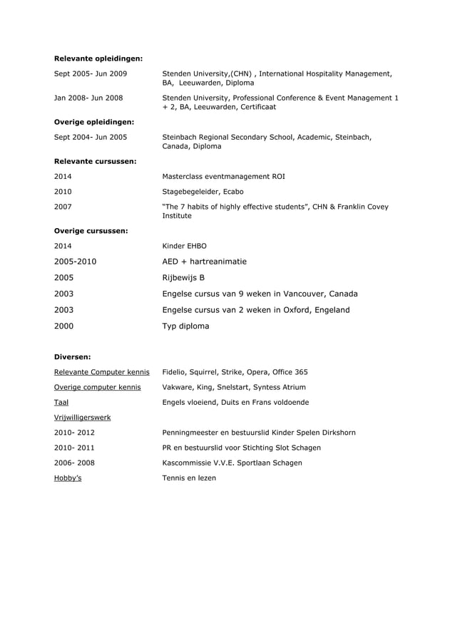 Curriculum vitae | PDF
