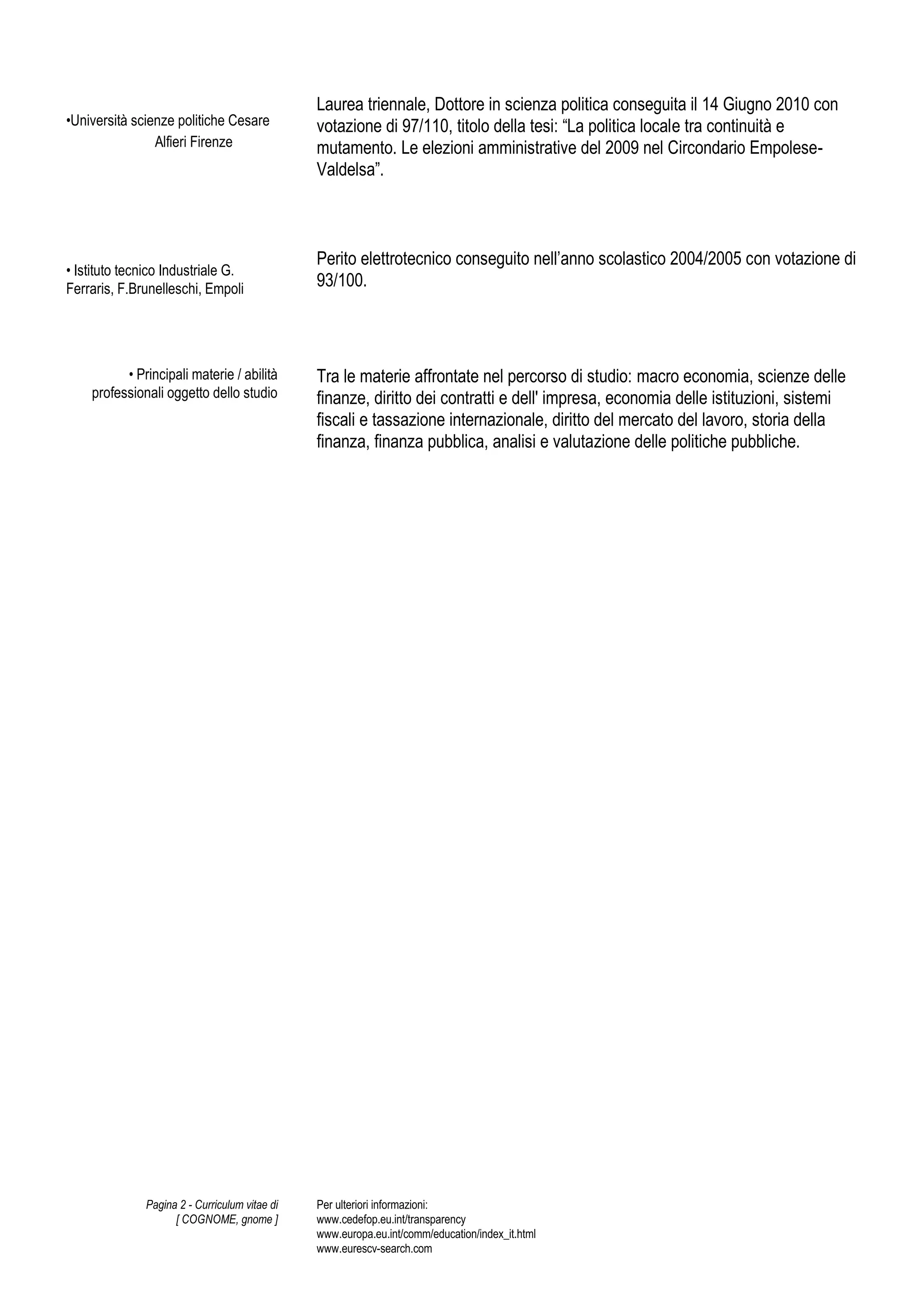 Curriculum vitae mercuri alberto | PDF
