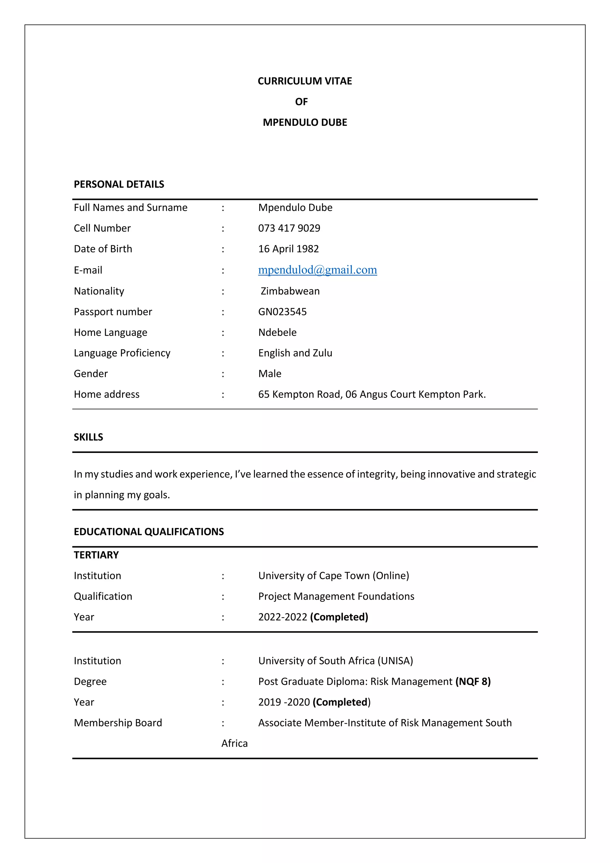 CURRICULUM_VITAE MPENDULO DUBE.pdf