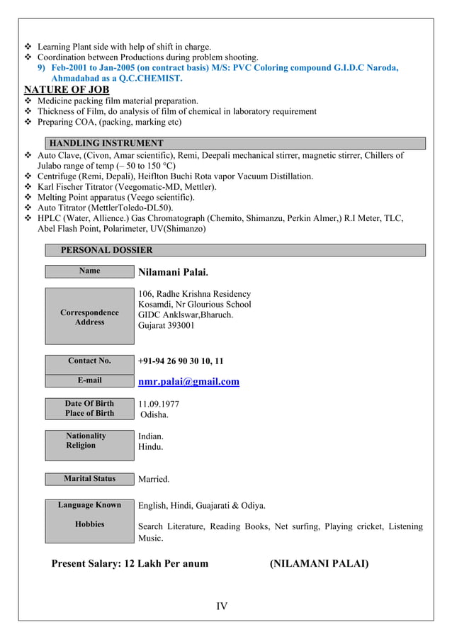 CURRICULUM VITAE NPP.pdf | Chemistry | Science