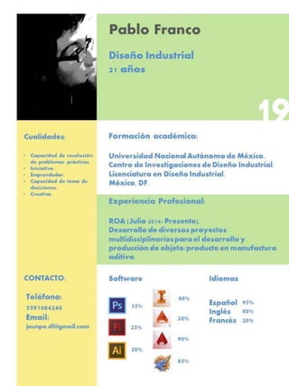 Curriculum vitae pablo franco pp | PPTX