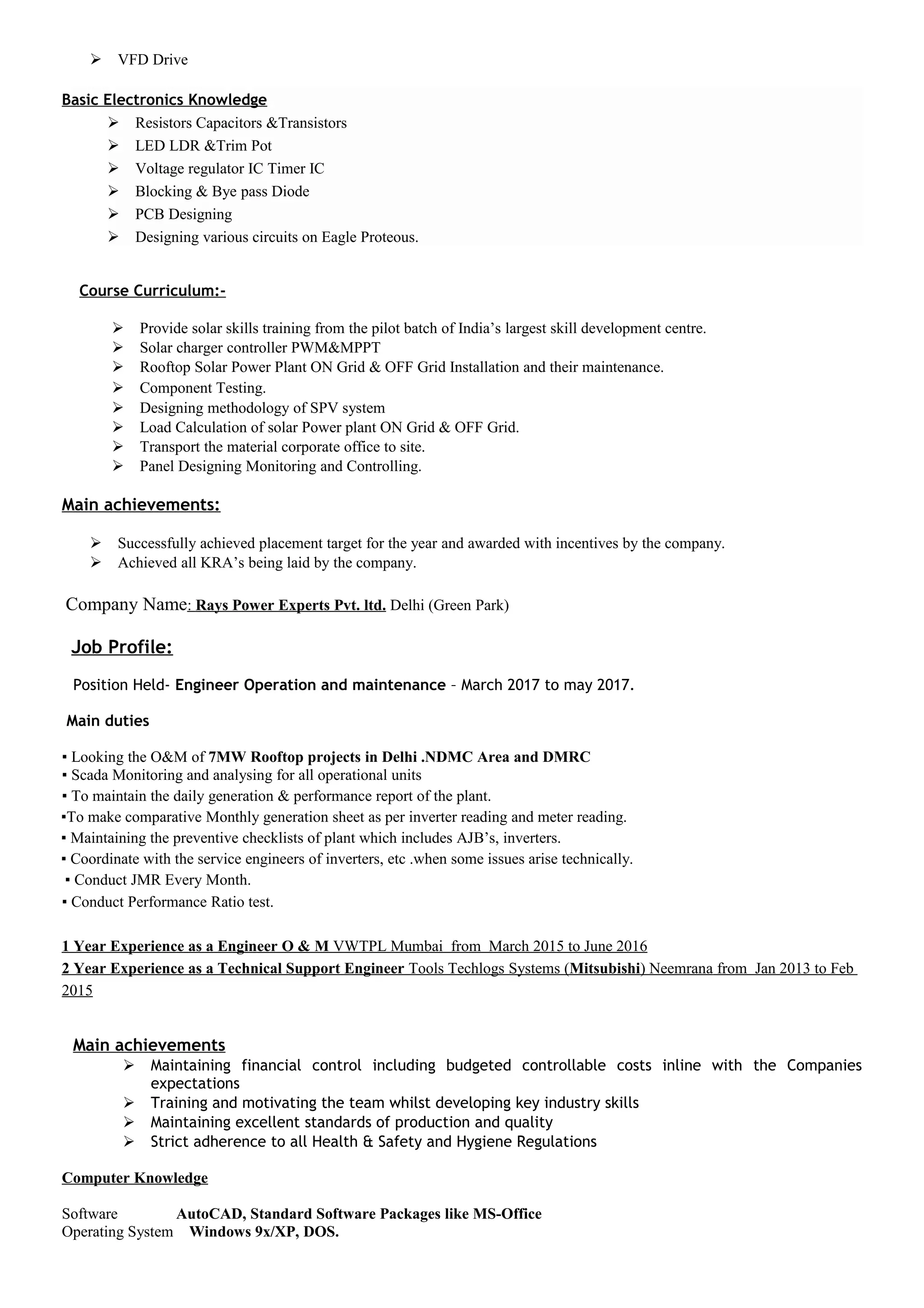 Curriculum vitae prem singh | DOC