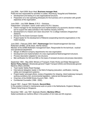 Curriculum Vitae Profiel En Managementstijl V2 Eng 120717 | PDF
