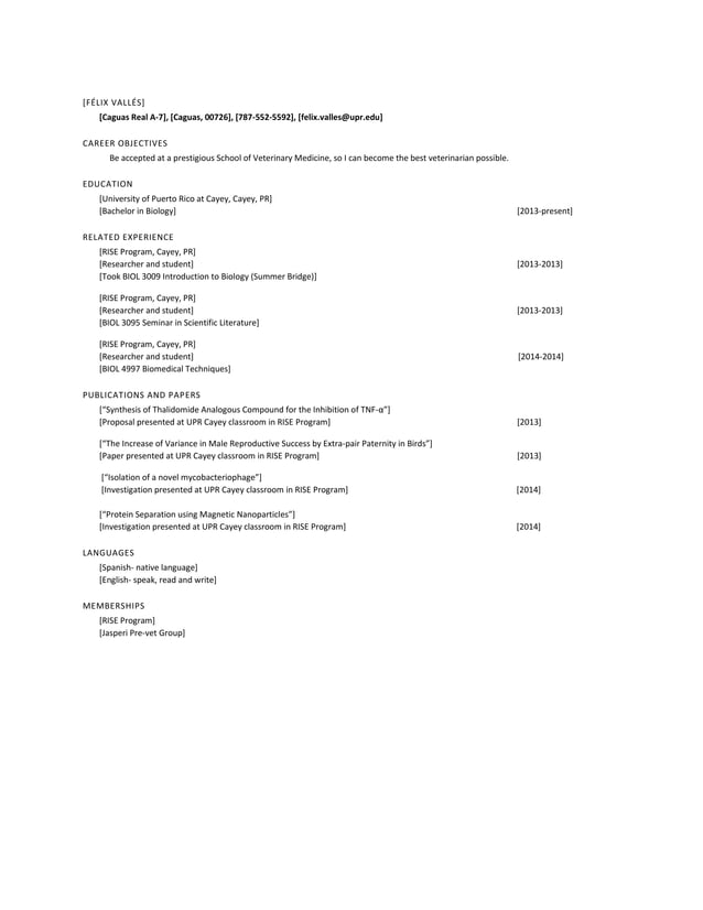 Curriculum vitae rise | PDF