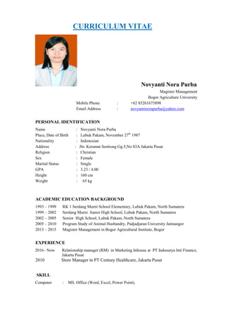 Curriculum vitae 2018 | PDF