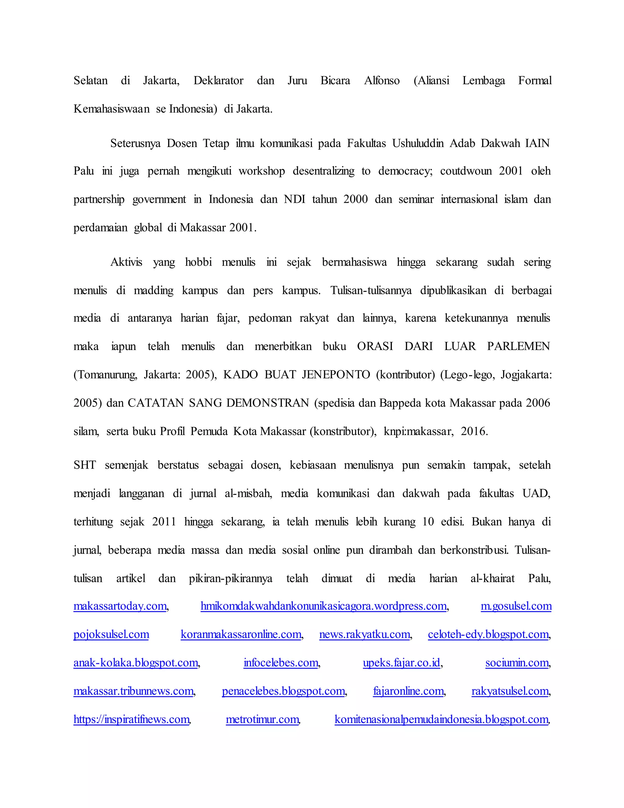 Curriculum vitae sht | PDF