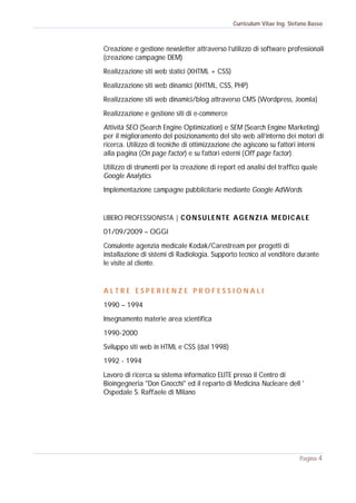 Curriculum vitae stefano_basso | PDF