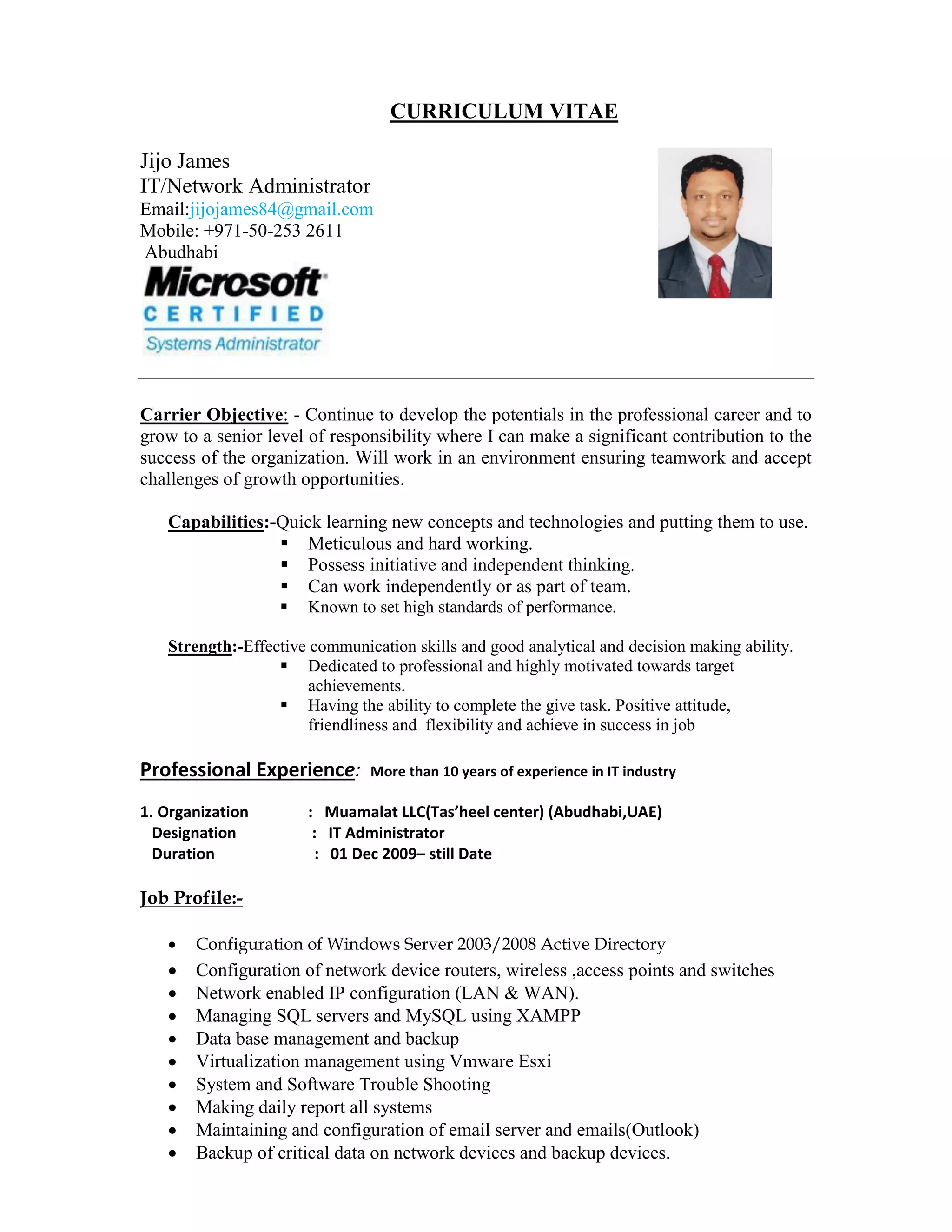 Curriculum vitae updated | PDF